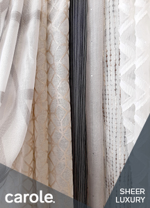 Custom Soft Window Treatments to the Trade - Carole Fabrics