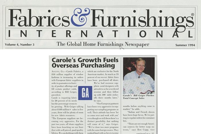 About Us - Carole Fabrics