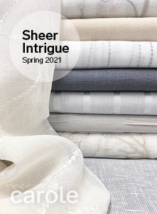 Carole Fabrics | Inspiring Design. Enduring Style. | Soft Window Coverings